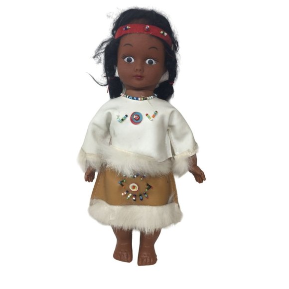 Toys | Native American Girl Doll Plastic Vintage 197s Collectible ...